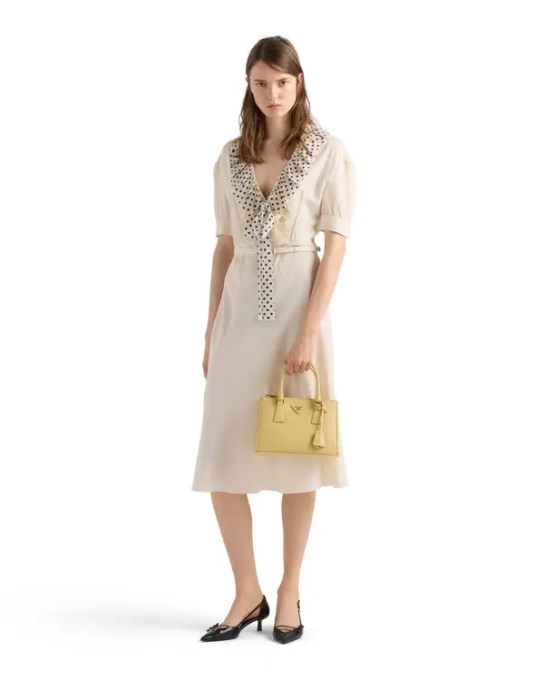 Prada Galleria Small Saffiano Leather Bag - Yellow