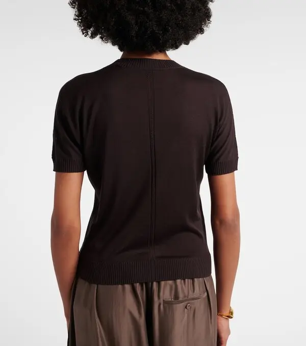 JOSEPH Knitted Silk Top