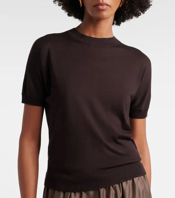 JOSEPH Knitted Silk Top