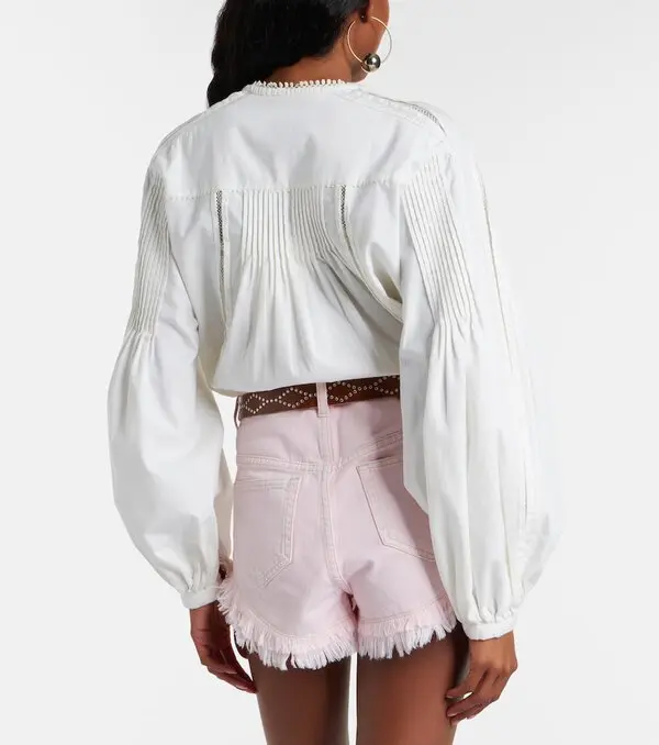Isabel Marant Étoile Eneidala Denim Shorts - Pink