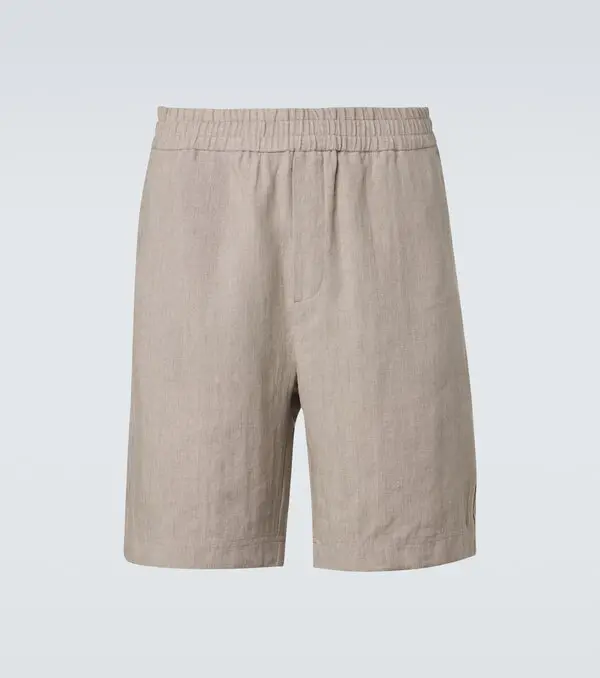 Sunspel Linen Shorts - Beige