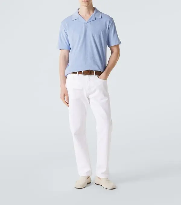 Sunspel Cotton Terry Polo Shirt