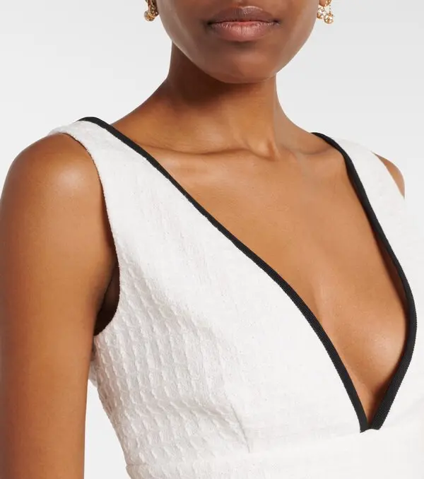 Valentino Garavani Cotton Tweed Cropped Top