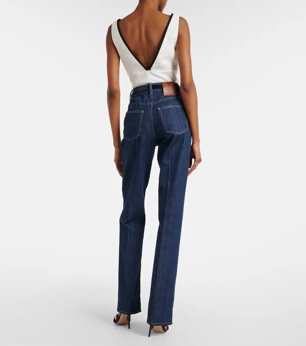 Valentino Garavani High-rise Flared Jeans - Blue
