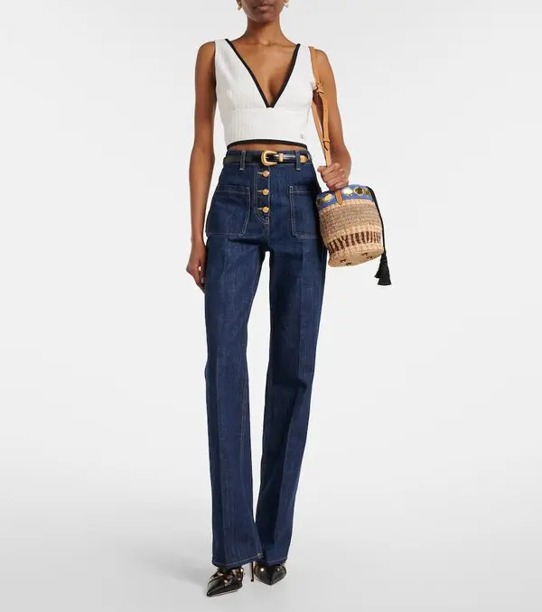 Valentino Garavani High-rise Flared Jeans - Blue