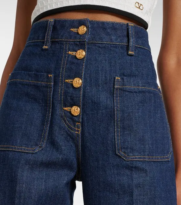 Valentino Garavani High-rise Flared Jeans - Blue