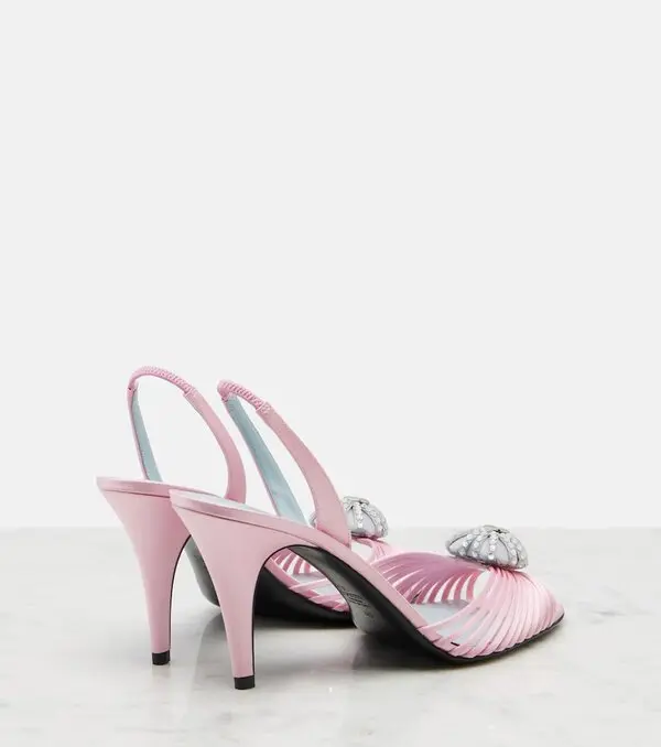 Valentino Garavani Cour Royal Slingback Sandals - Pink