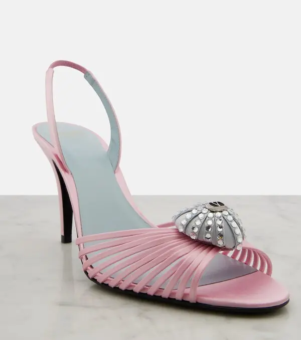 Valentino Garavani Cour Royal Slingback Sandals - Pink