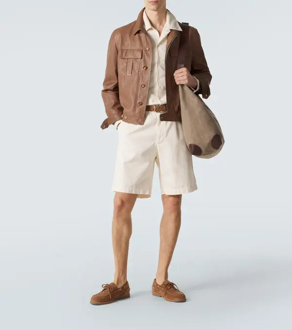 Brunello Cucinelli Cotton Shorts - White