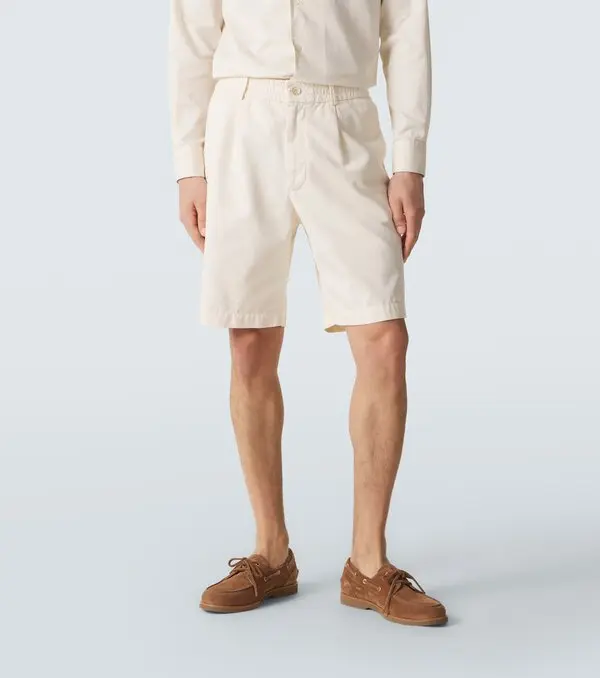 Brunello Cucinelli Cotton Shorts - White