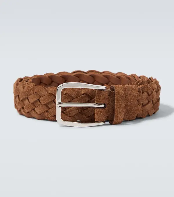 Brunello Cucinelli Braided Suede Belt