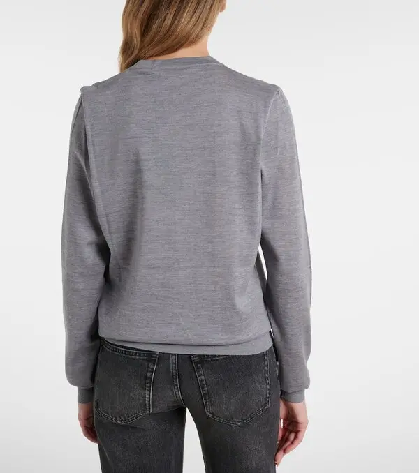 Gucci Oversized Wool V-neck Sweater