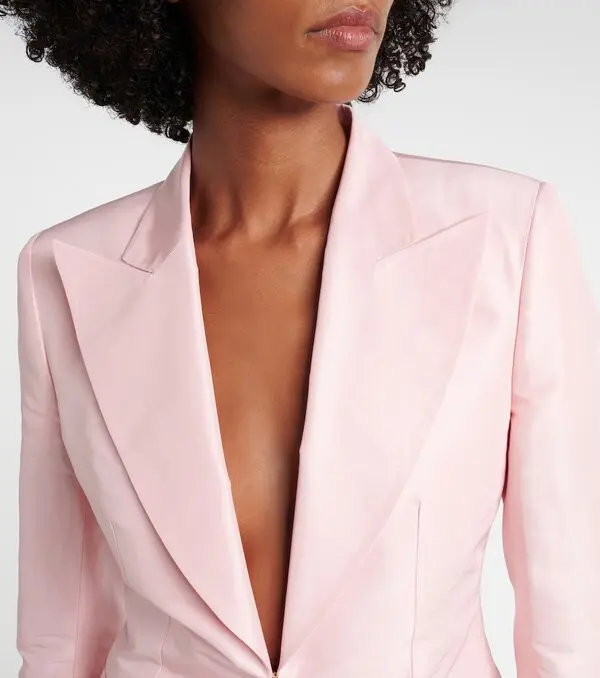 Gucci Silk Faille Blazer - Pink