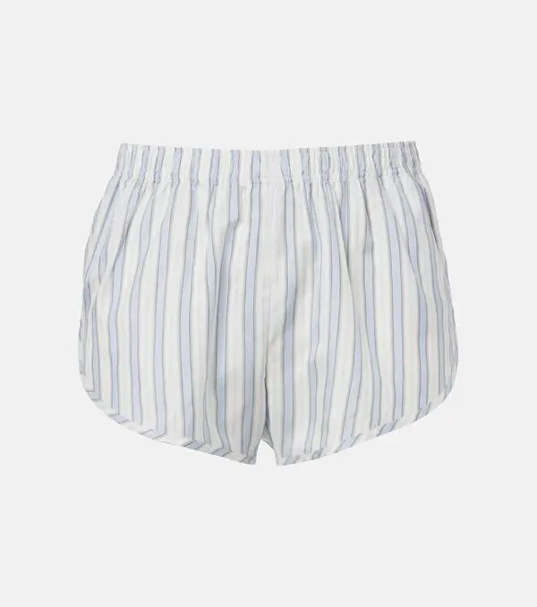 Gucci Interlocking G Silk Jacquard Shorts - Blue