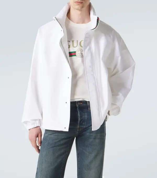 Gucci Cotton Canvas Blouson Jacket