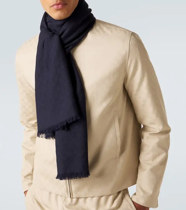 Gucci Wool And Silk Scarf