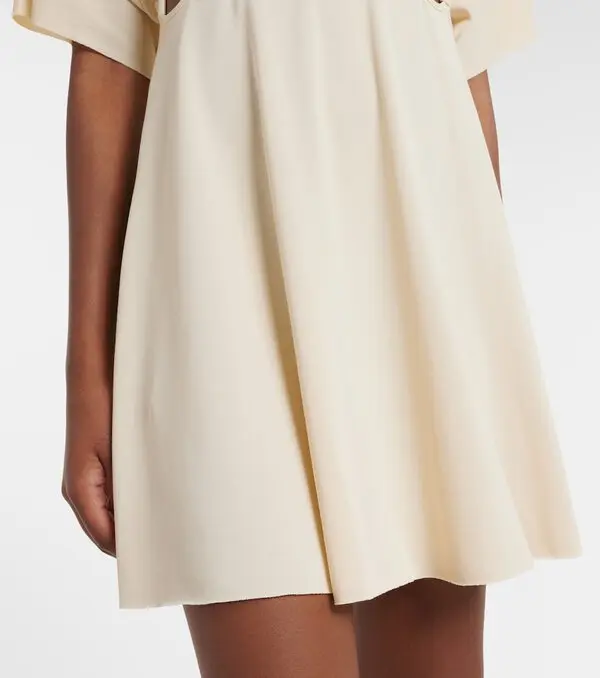 ERES Connection Cutout Jersey Minidress - Beige