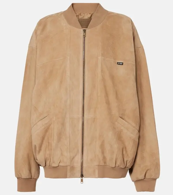 Prada Suede Bomber Jacket - Beige