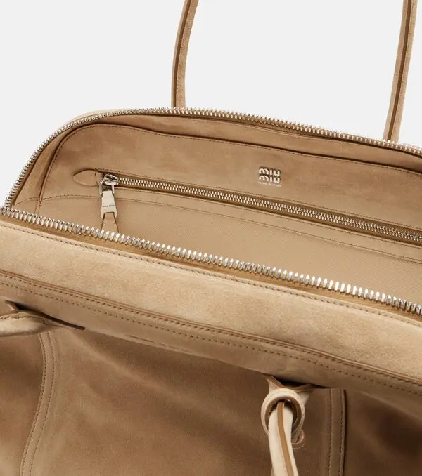 Miu Miu Suede Bowling Bag