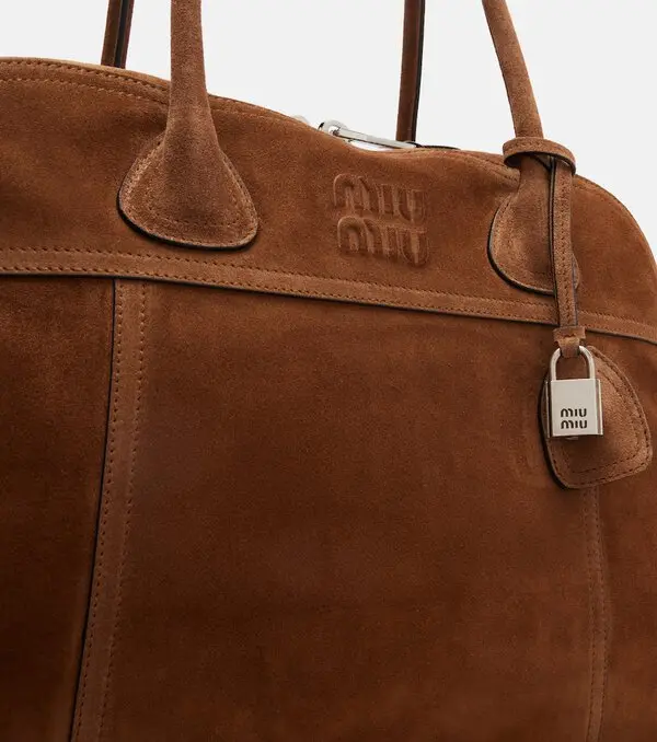 Miu Miu Suede Bowling Bag