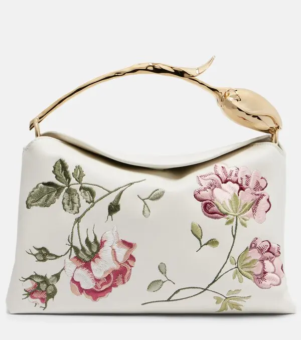 Erdem Medium Floral Leather Top-handle Bag