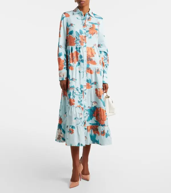 Erdem Medium Floral Leather Top-handle Bag