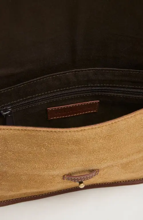 CELTIC & CO. Suede Cross Body Bag With Stud Strap