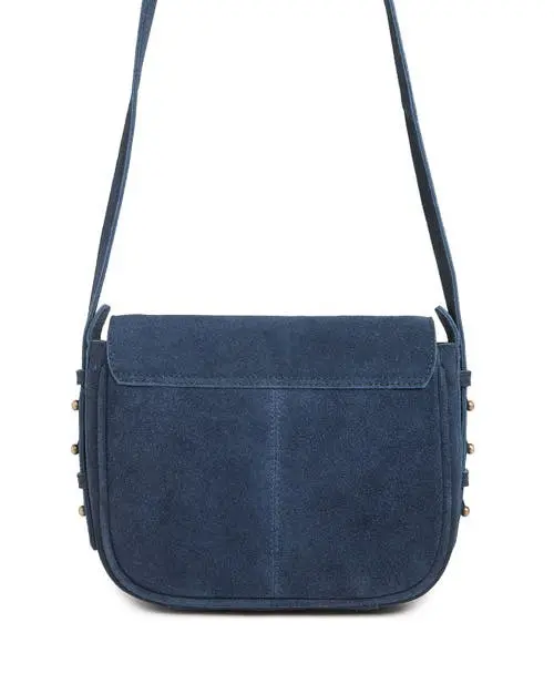 CELTIC & CO. Twist Lock Mini Suede Cross Body Bag