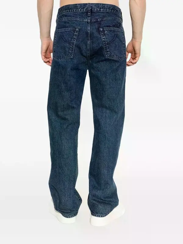 Kenzo Logo Embroidered Straight Leg Jeans