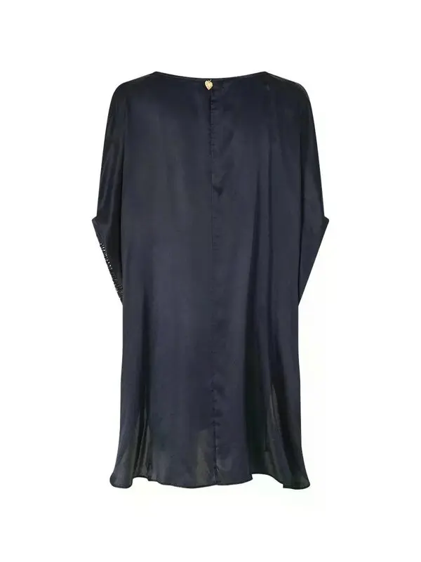Camilla Gathered-cuff V-neck Top