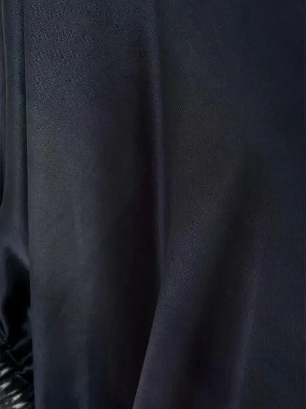 Camilla Gathered-cuff V-neck Top