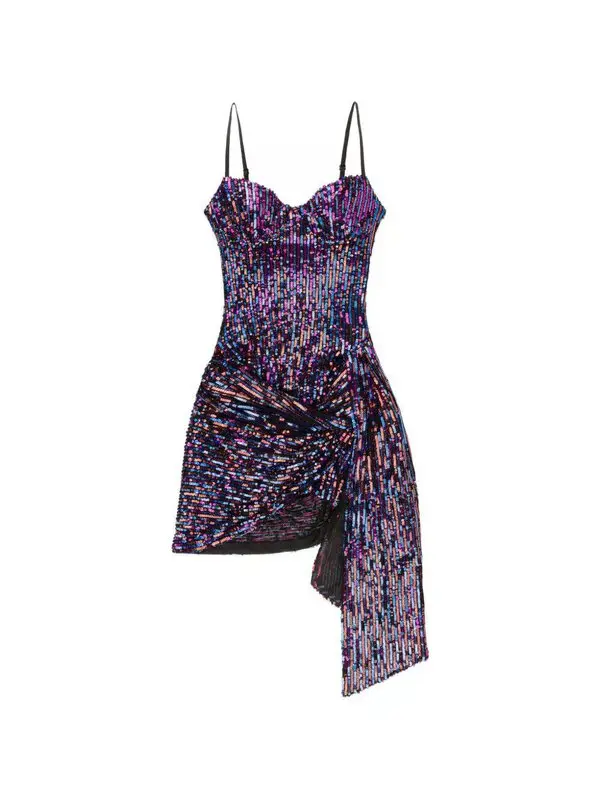 AREA Embellished Mini Dress
