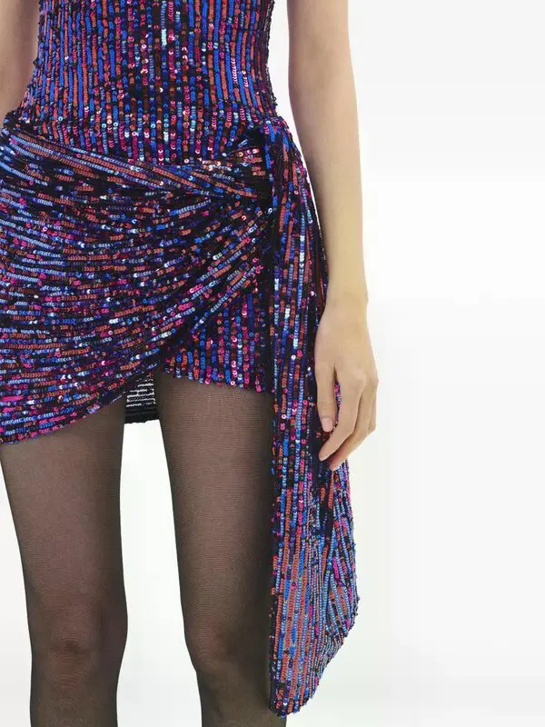 AREA Embellished Mini Dress