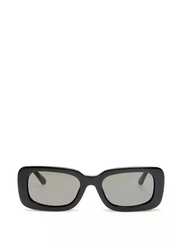Linda Farrow Rectangle Frame Sunglasses - Black