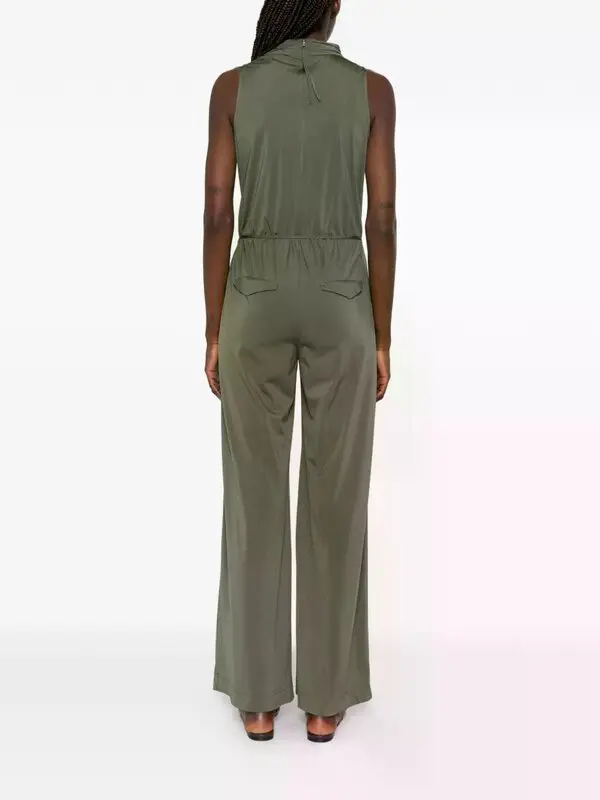LUISA CERANO Sleeveless Jumpsuit With Rear Flap Pockets