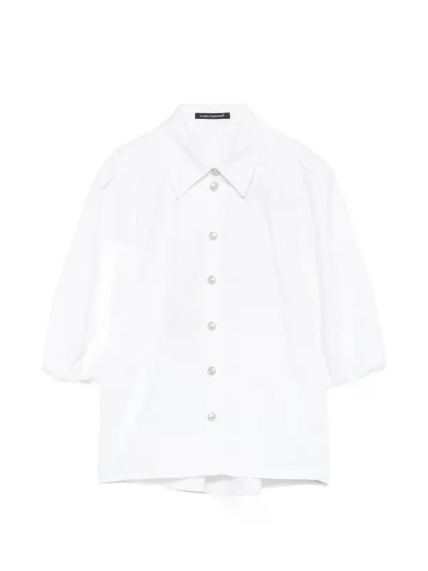 LUISA CERANO Puff Sleeve Blouse