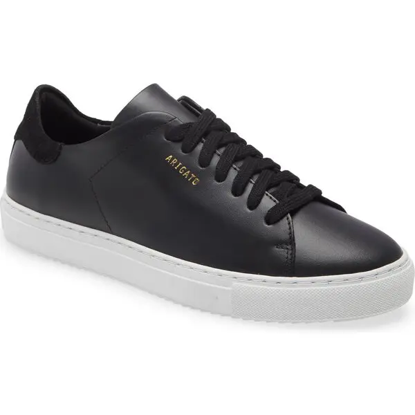 Axel Arigato Clean 90 Leather Lace-up Sneakers - Black