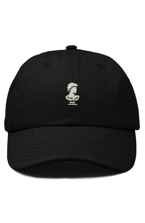 DALIX Embellished Bust Sculpture Baseball Cap - Black