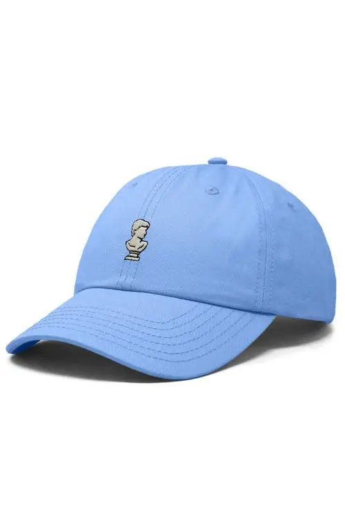 DALIX Embellished Bust Sculpture Baseball Cap - Light Blue