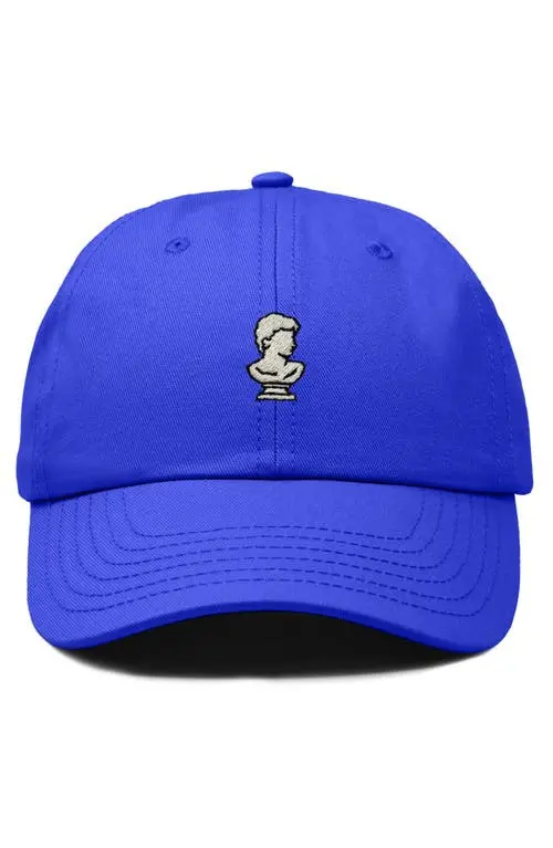 DALIX Embellished Bust Sculpture Baseball Cap - Royal Blue