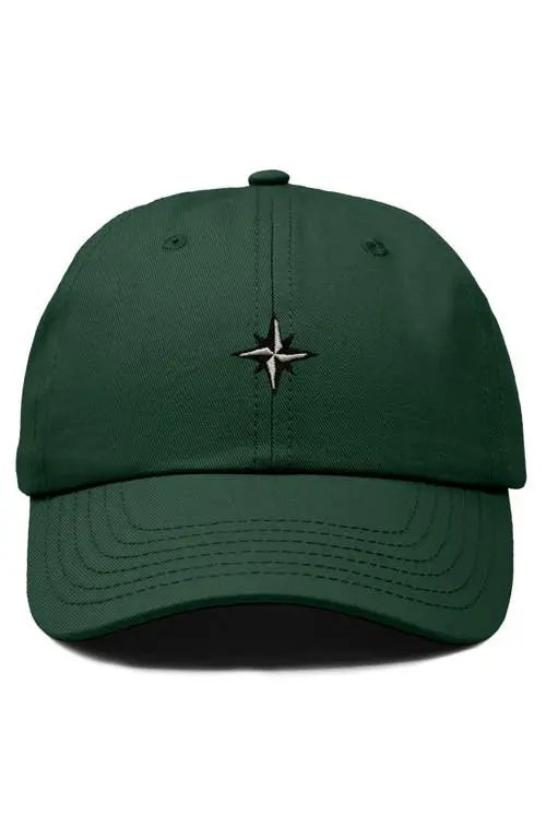 DALIX Starpoint Dad Cap - Dark Green
