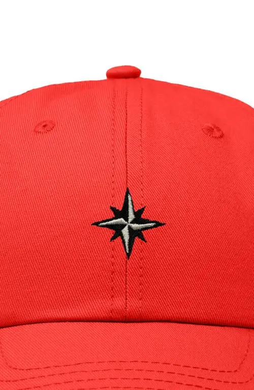 DALIX Starpoint Dad Cap - Red