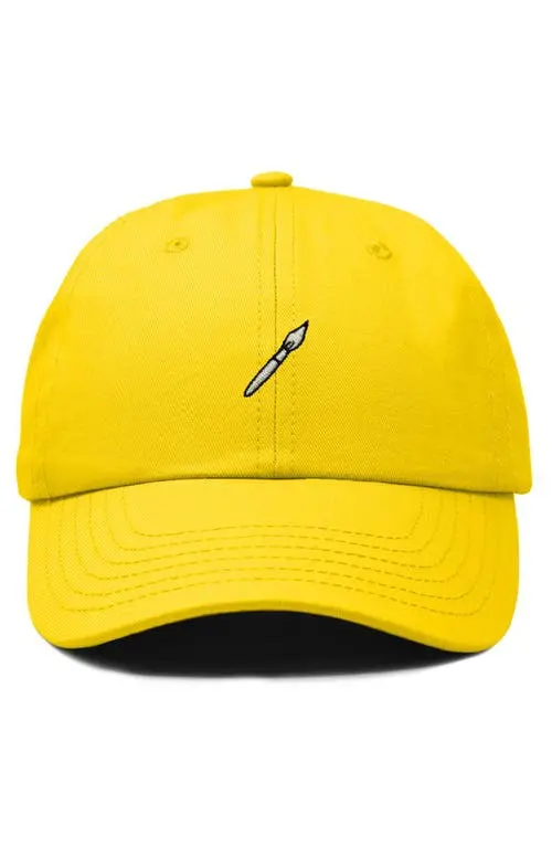 DALIX Paint Brush Dad Cap - Gold