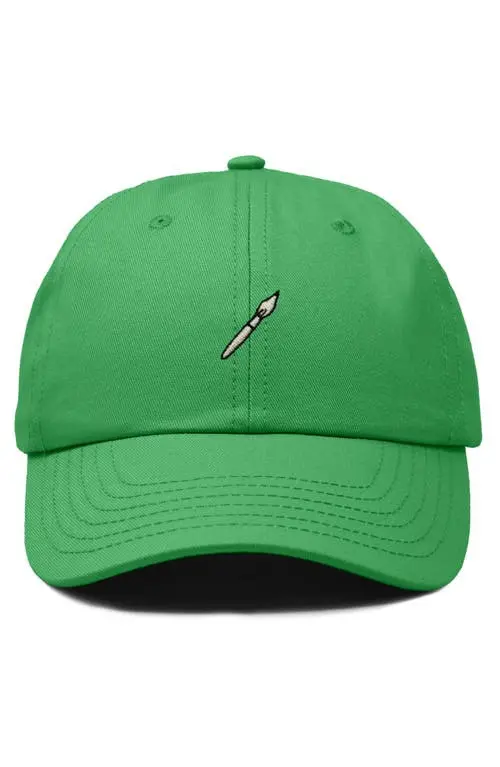 DALIX Paint Brush Dad Cap - Kelly Green