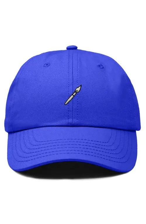 DALIX Paint Brush Dad Cap - Royal Blue