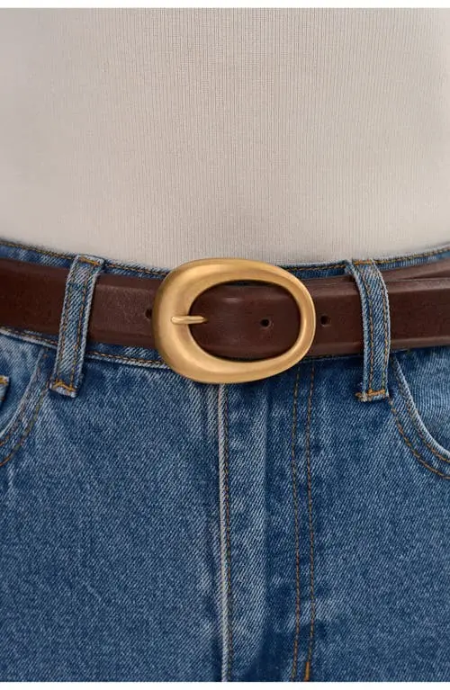 LAMARQUE Doha Leather Belt - Brown