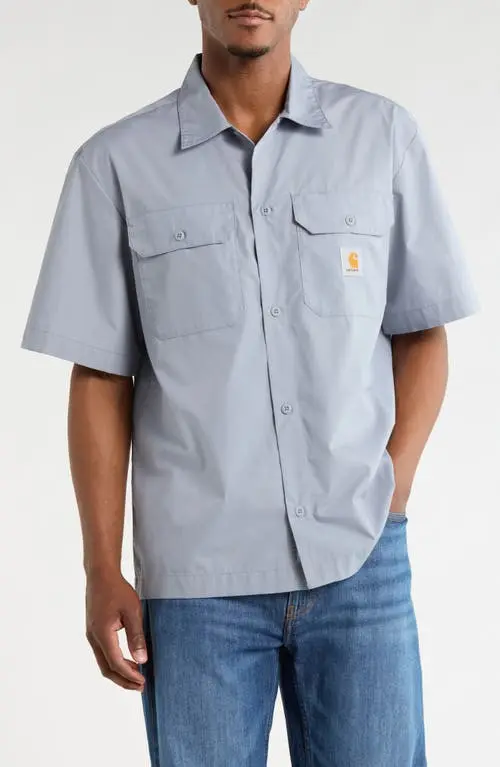 Carhartt Work In Progress Craft Short Sleeve Poplin Button-up Work Shirt