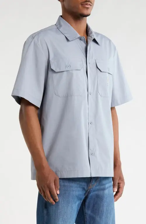 Carhartt Work In Progress Craft Short Sleeve Poplin Button-up Work Shirt