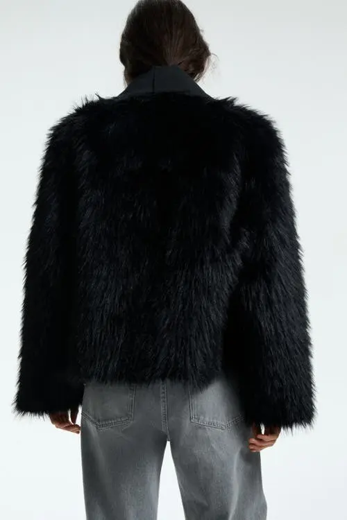 H&m Double-faced Jacket With Shawl Collar