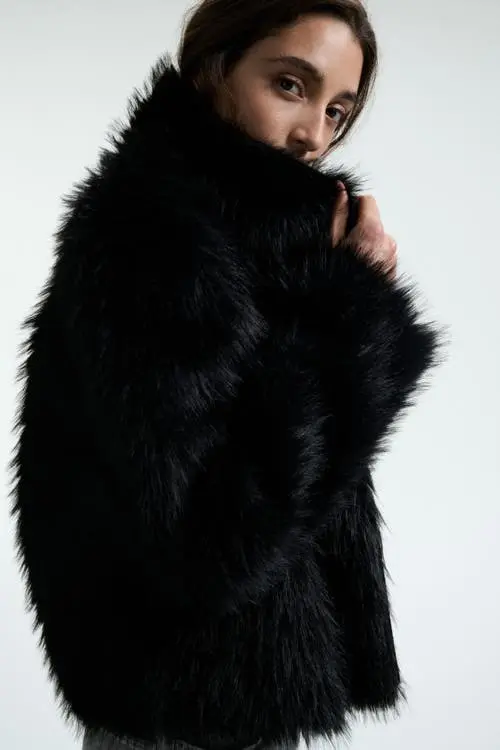 H&m Double-faced Jacket With Shawl Collar